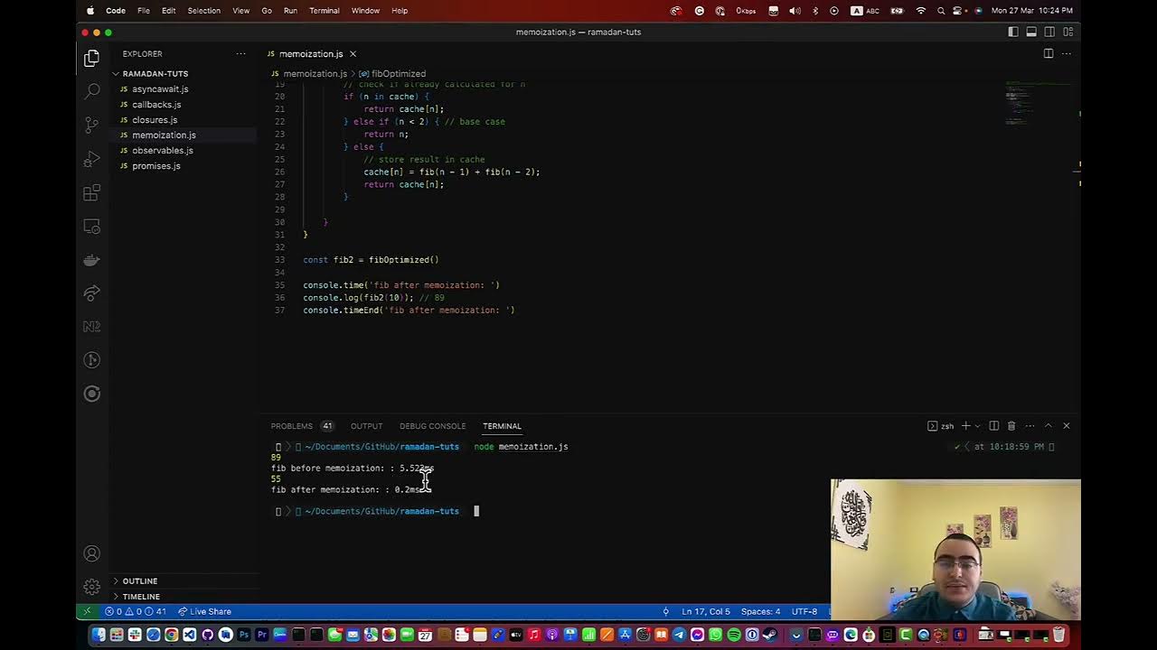 Memoization In Javascript بالعربي Youtube