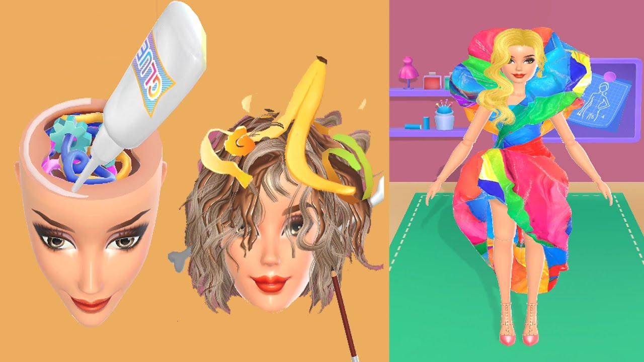 Doll Makeover Game 💃👩💄👄 All Levels Gameplay Android,ios - YouTube