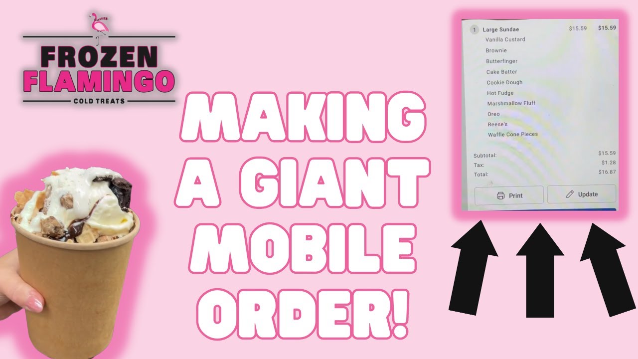Frozen Flamingo•Make a mobile order with me! - YouTube