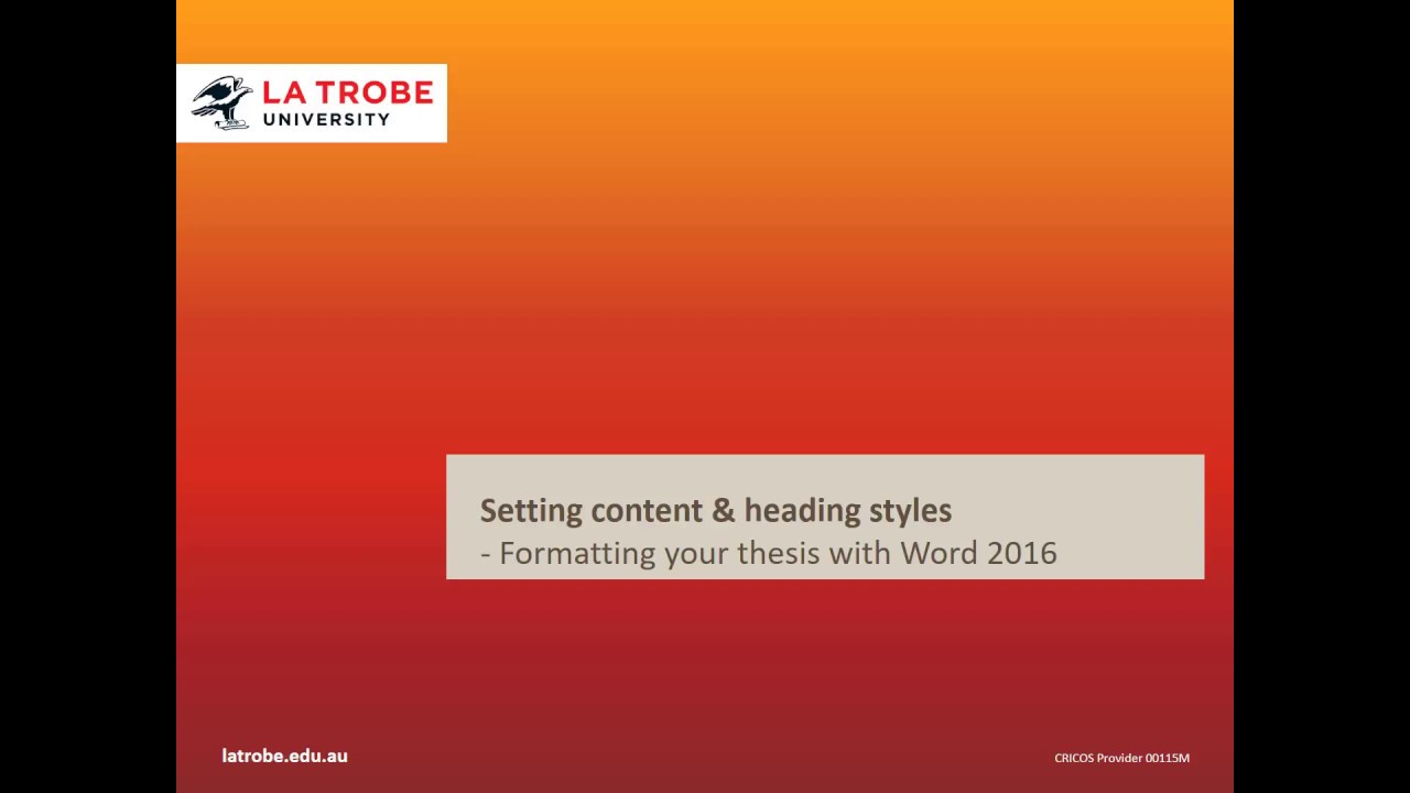 How to set customised styles & built-in headings - YouTube