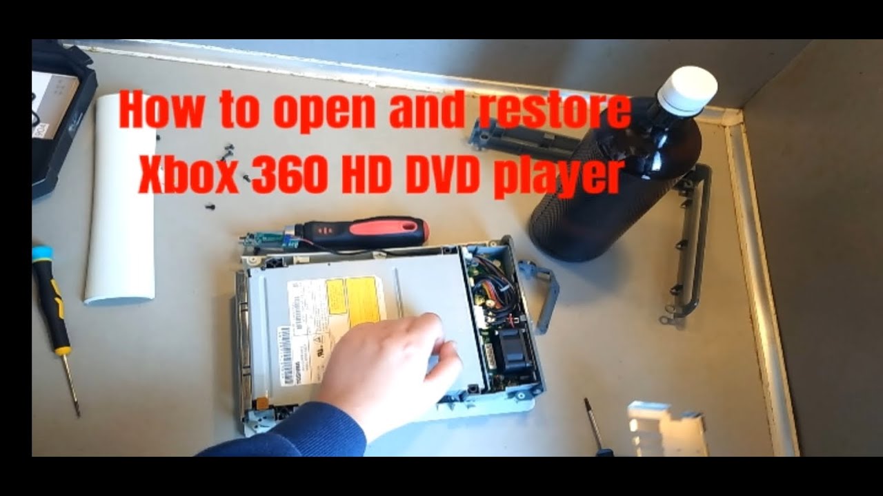How to open and restore Xbox 360 HD DVD player - YouTube