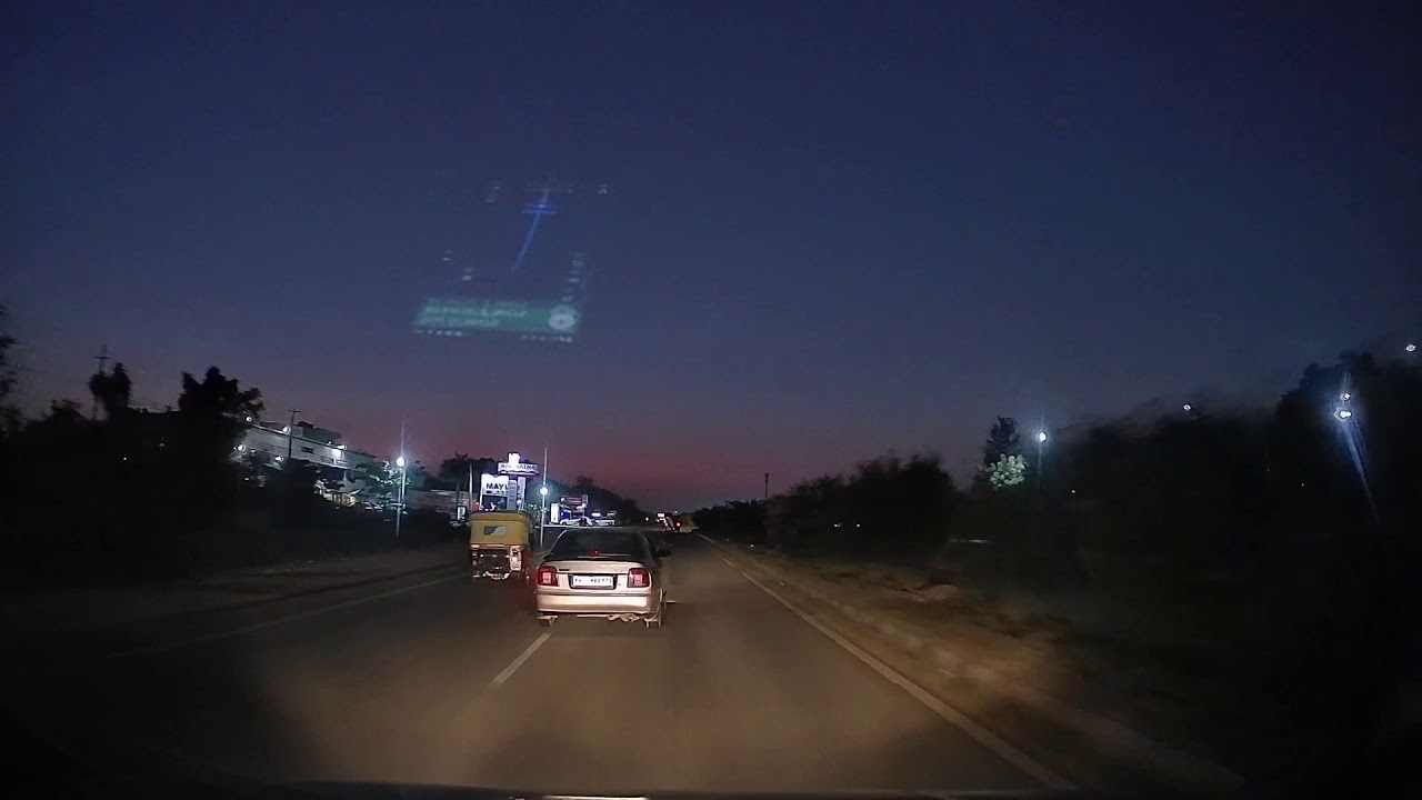 Man crossing the highway at night - YouTube