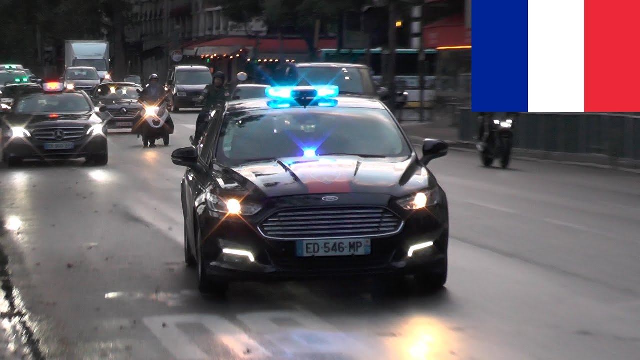🇫🇷 [Black policecar] BAC Brigade Anti Crime & Paris Police responding ...