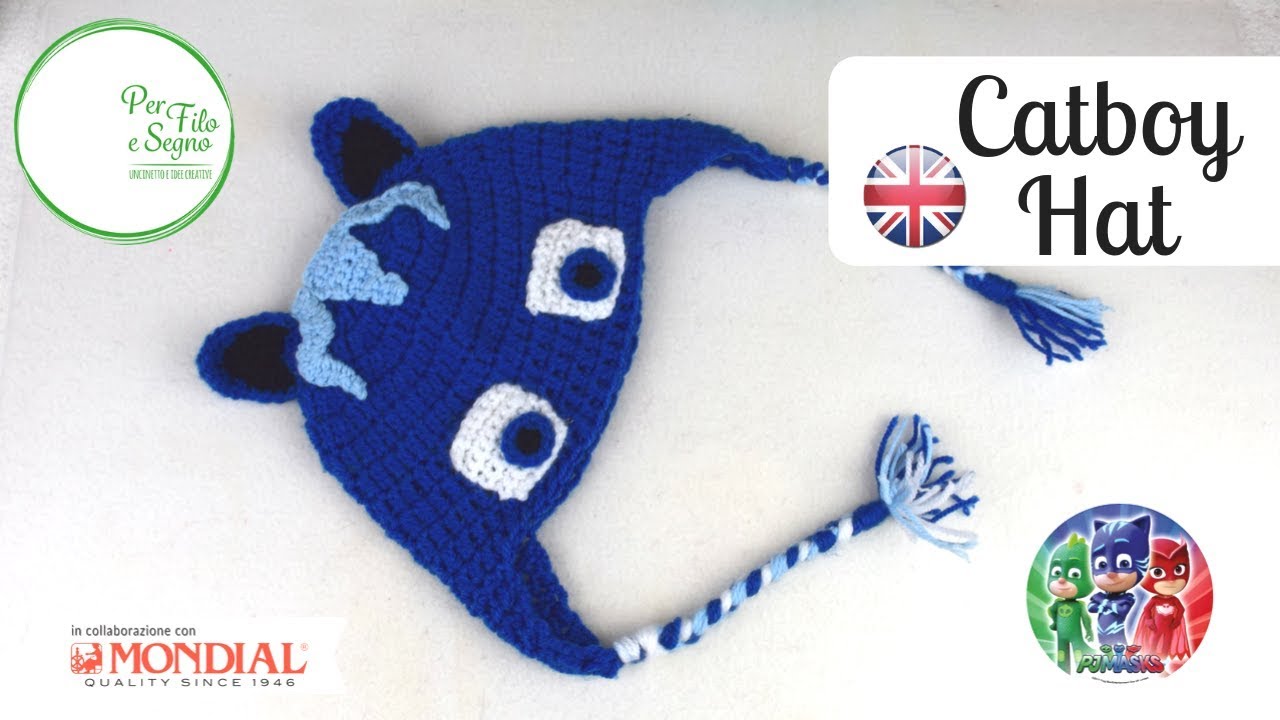 Tutorial - Catboy Hat (Pj Mask) - YouTube