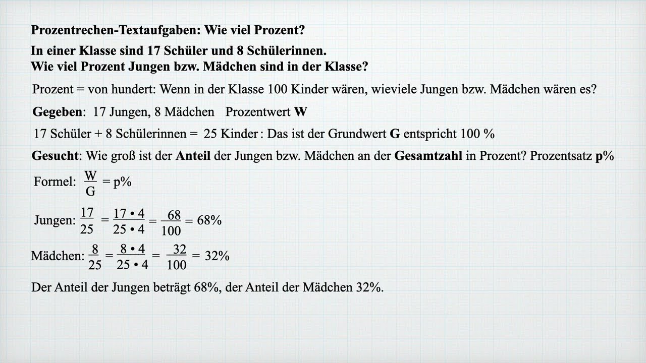 Prozent Textaufgabe Wieviel Prozent YouTube Prozent Textaufgabe Wieviel Prozent YouTube