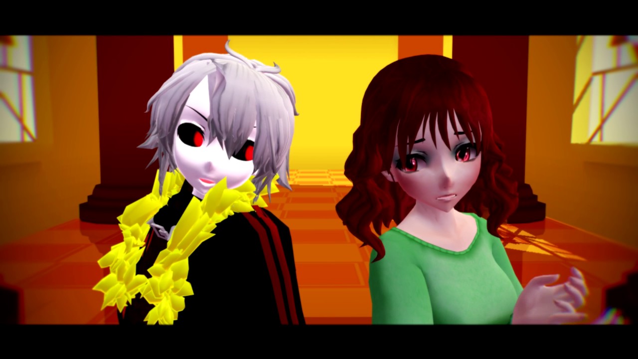 [MMD] CLOSER~Chara x Underfell Sans - YouTube