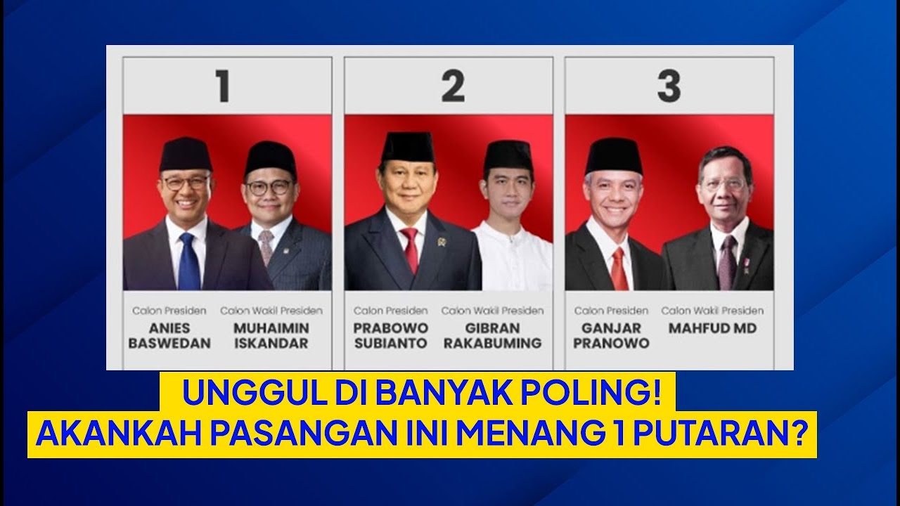 POLING ANIES - MUHAIMIN SELALU UNGGUL, BISA MENANG 1 PUTARAN - YouTube