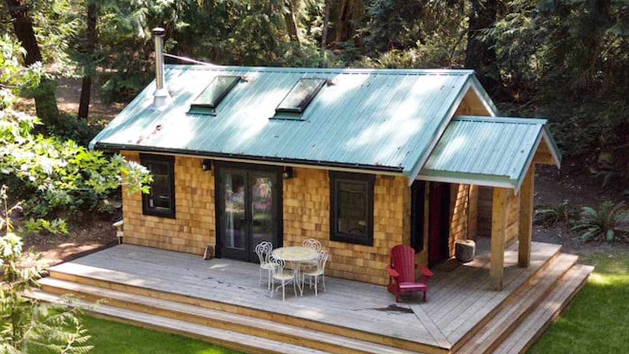 Amazing Private Cottage in The Woods from a Beautiful Sandy Beach - YouTube