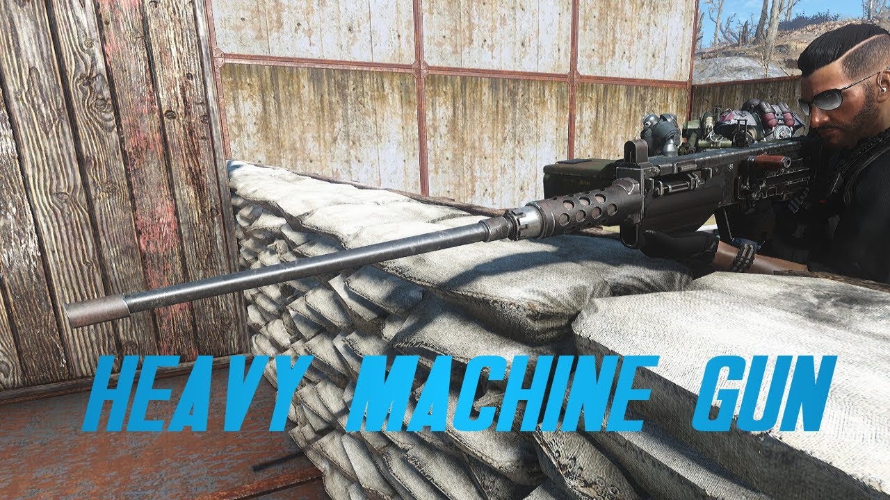 Fallout 4 Heavy Machine Gun Mod - YouTube
