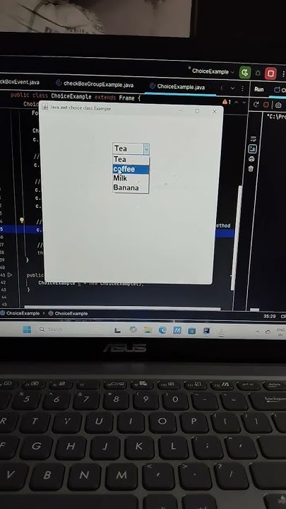Choice class in java awt #trending #coding #codinglover #shortvideo #trendingshorts #viralvideo ...