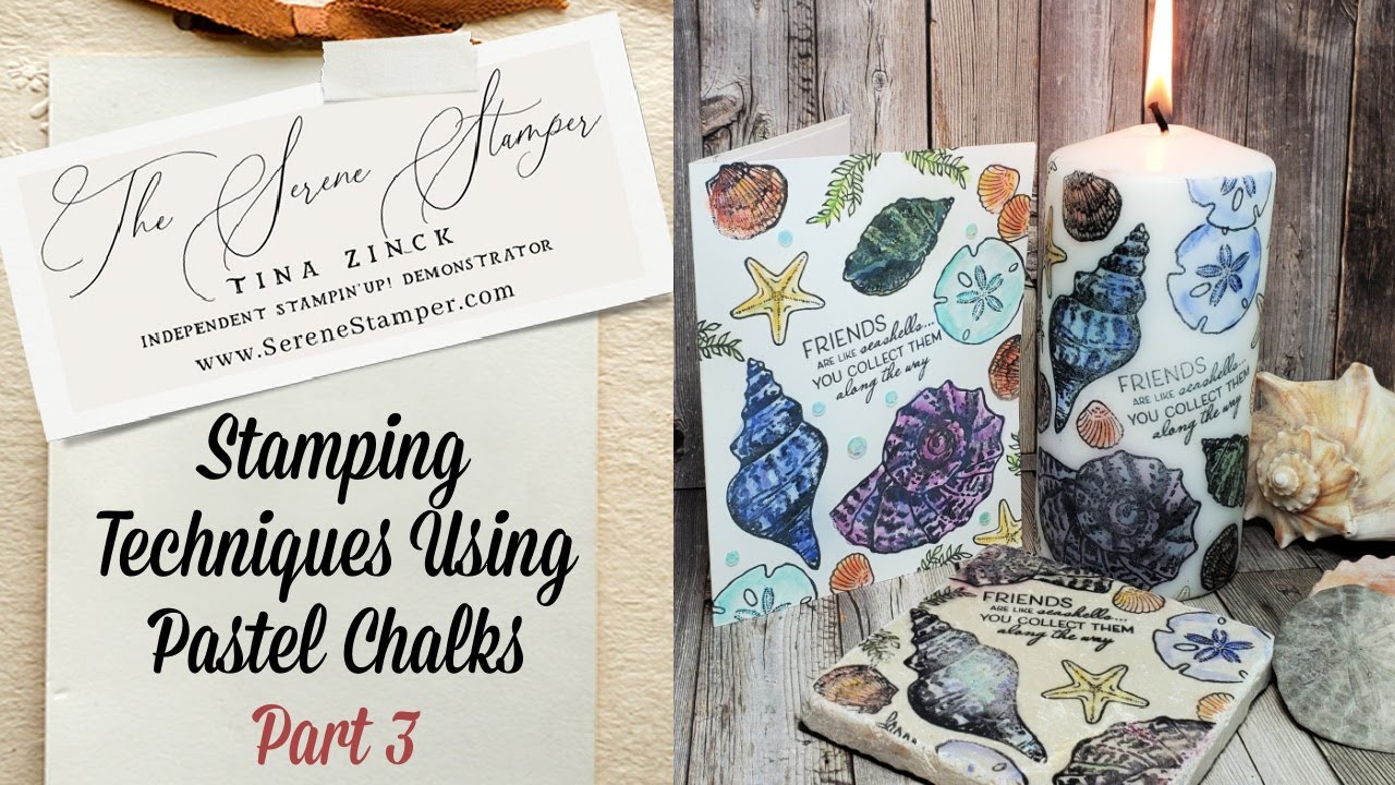 Stamping Techniques Using Pastel Chalks - Part 3 | Candles & Tile ...