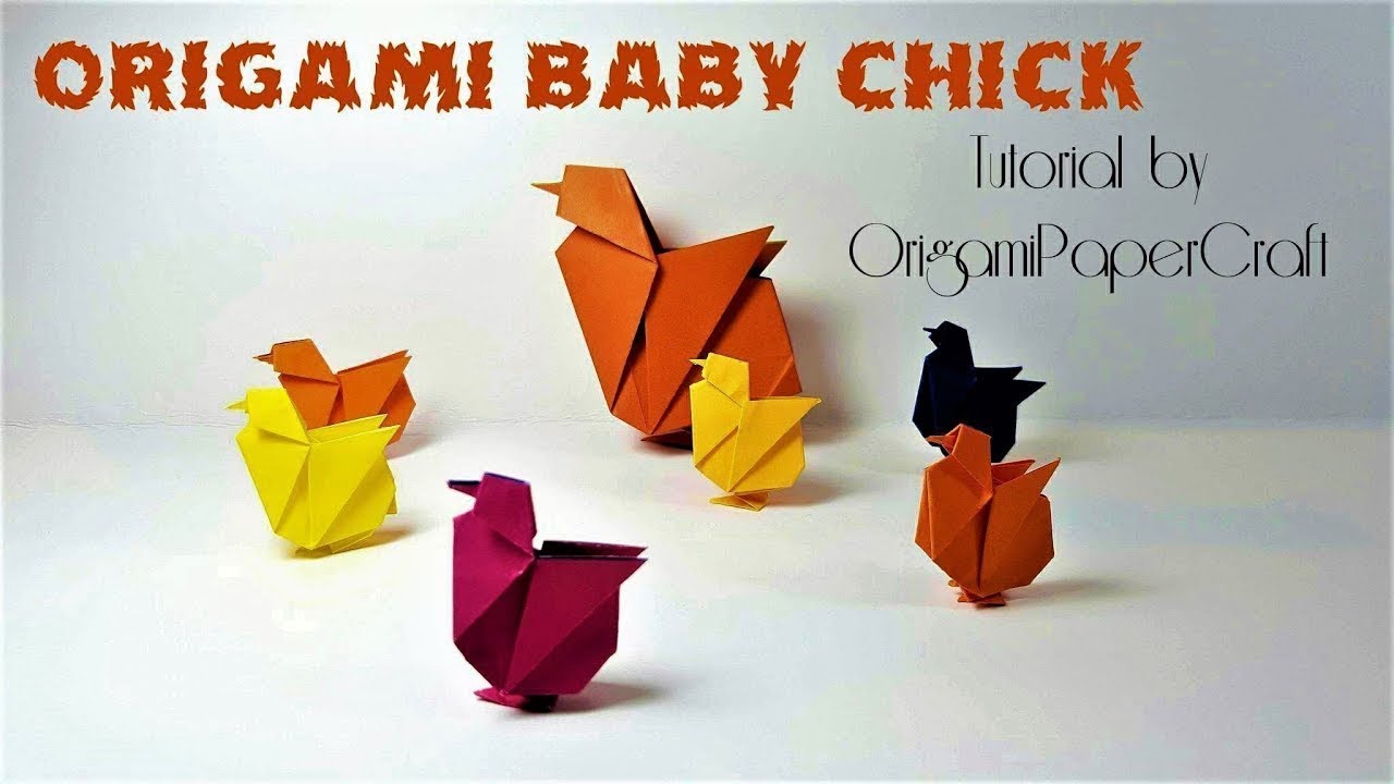 Origami Chick - Origami Baby Chick - YouTube