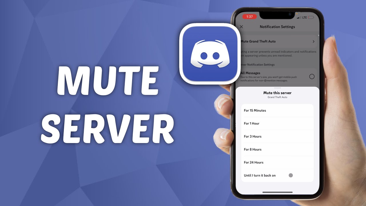 How to Mute A Server on Discord - YouTube