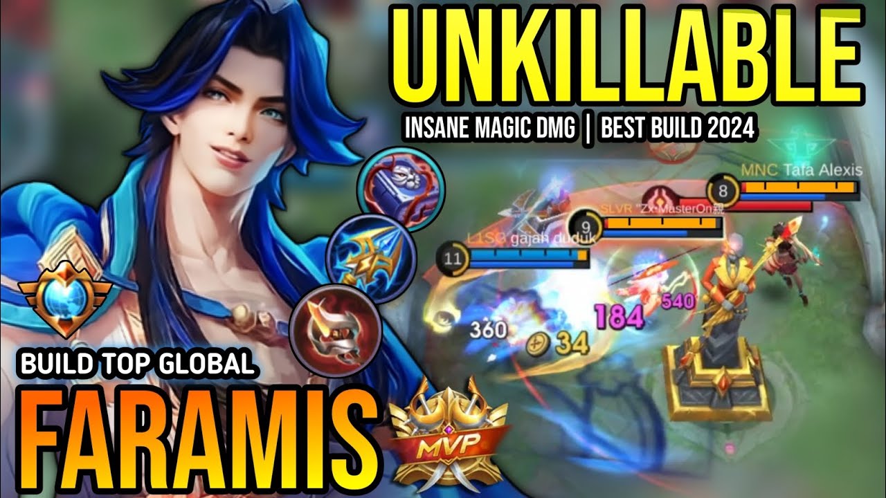 FARAMIS BEST BUILD 2024 | BUILD TOP GLOBAL FARAMIS GAMEPLAY | MOBILE ...
