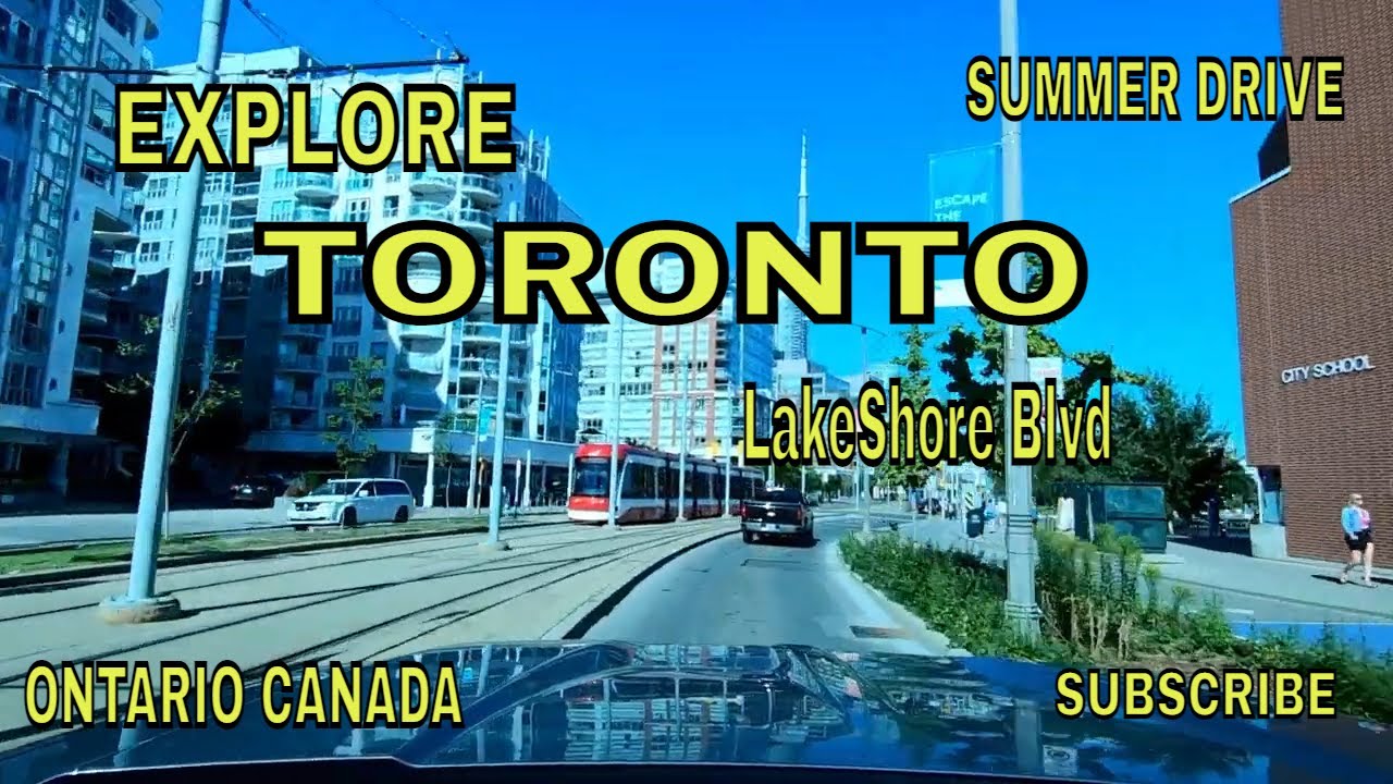 Summer Time Drive LakeShore Dr Toronto Ontario - YouTube