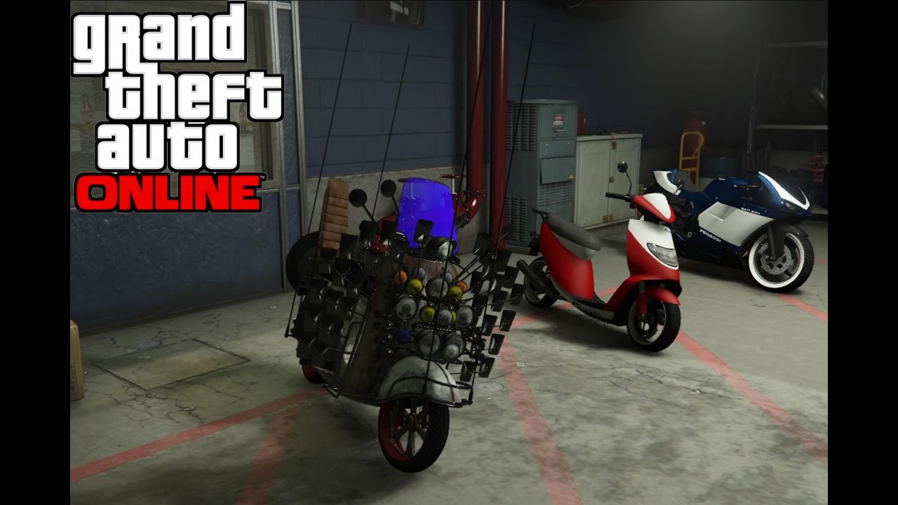 NEW FAGGIO "MOD' & FAGGIO "SPORT' - GTA 5 DLC (BIKERS UPDATE) - YouTube