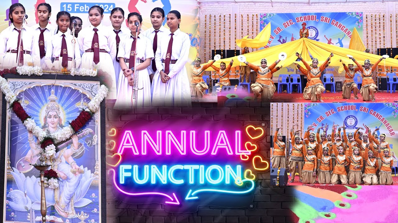 DAV School Annual Function 2024 Enchanting Celebrations with Saraswati Vandana and Ganpati Dance ...