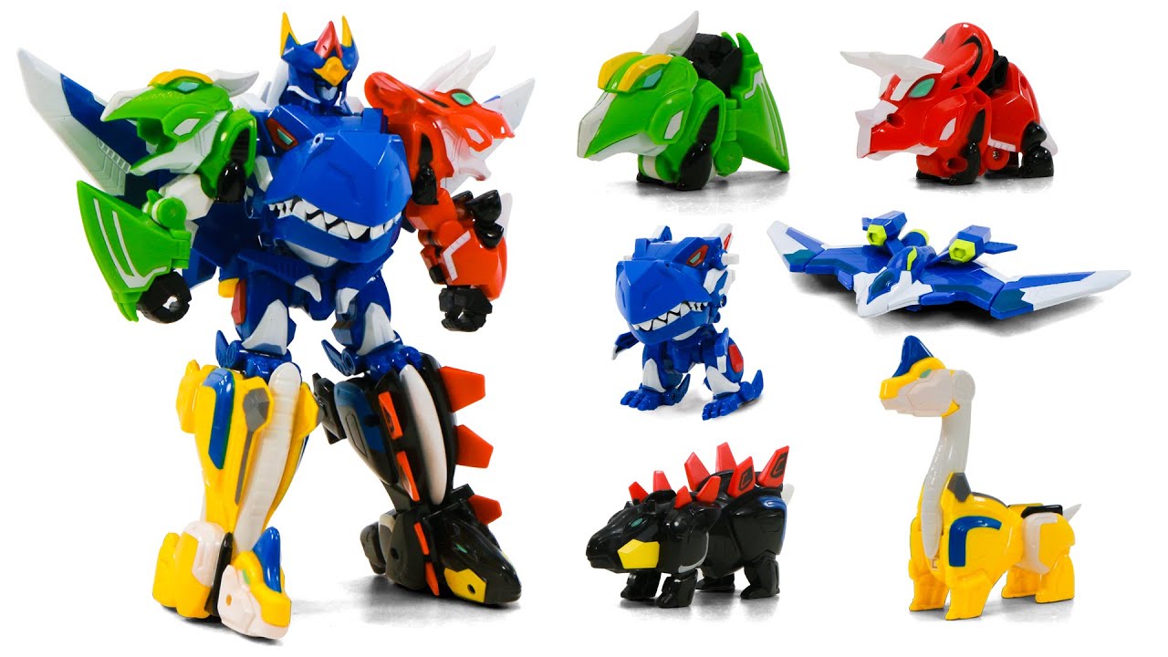 JurassicCops JuraKing 6in1 Combination Dinosaur JuRex JuTego JuraWing ...