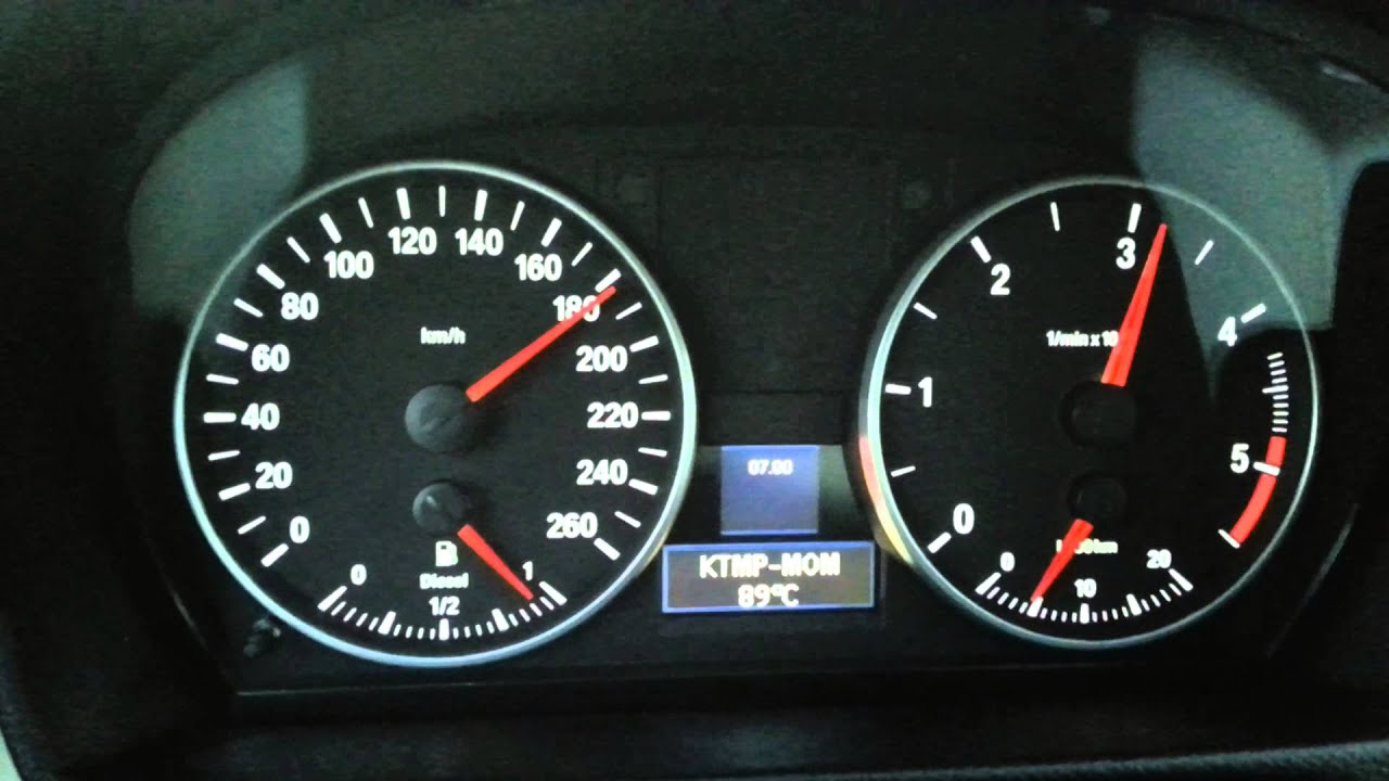 BMW 320D E90 Max Speed 260 km/h - YouTube