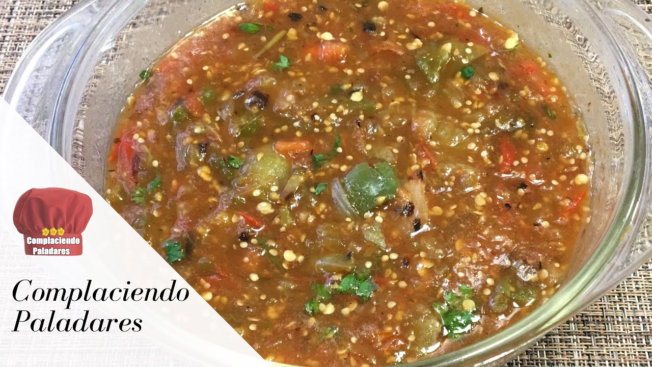 COMO HACER SALSA ASADA -COMPLACIENDO PALADARES - YouTube