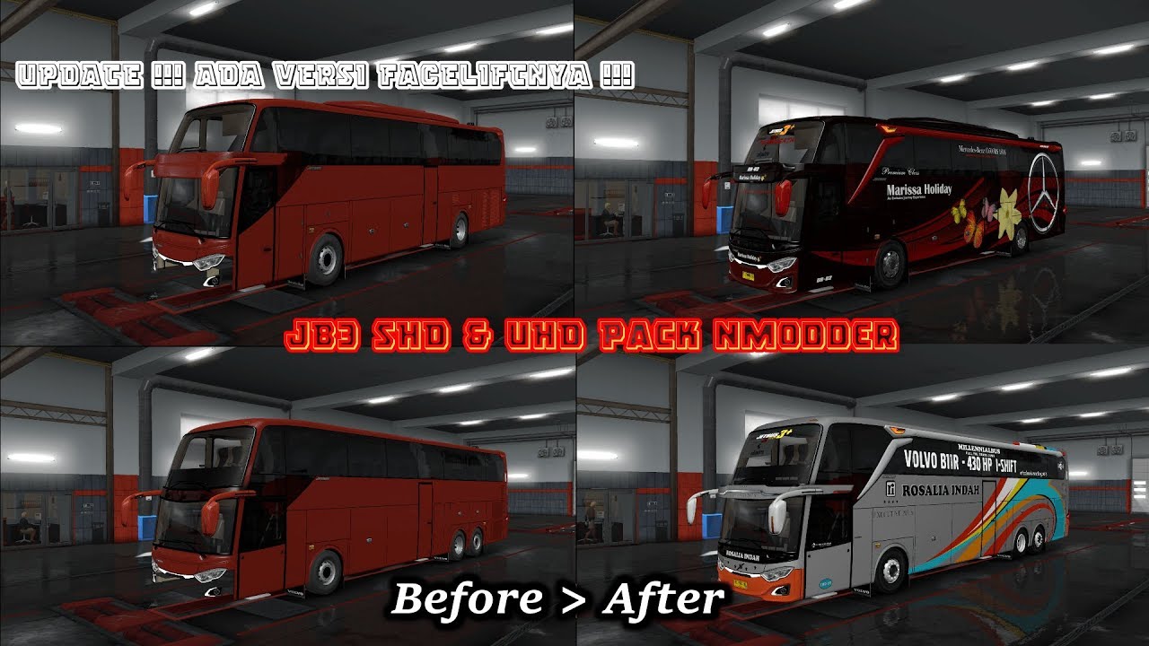 UPDATE JB3 SHD & UHD Pack NModder !!! NEW Facelift !!! - ETS2 Indonesia ...