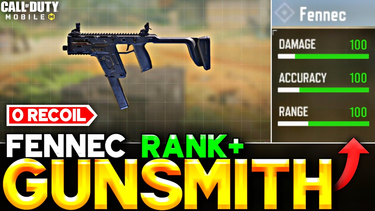 Best FENNEC GUNSMITH Loadout! FENNEC Best "0 RECOIL" ATTACHMENTS in COD ...