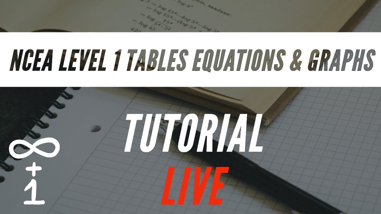 NCEA Level 1 Tables Equations & Graphs Tutorial - 2019 Help Desk - YouTube