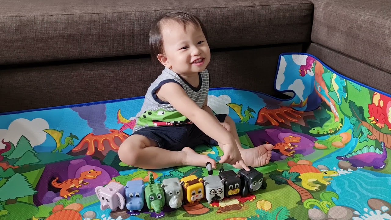 赖赖家的玩具时间 】今天玩 McDonald's Happy Meal Building Blocks 动物系列 🦁 - YouTube