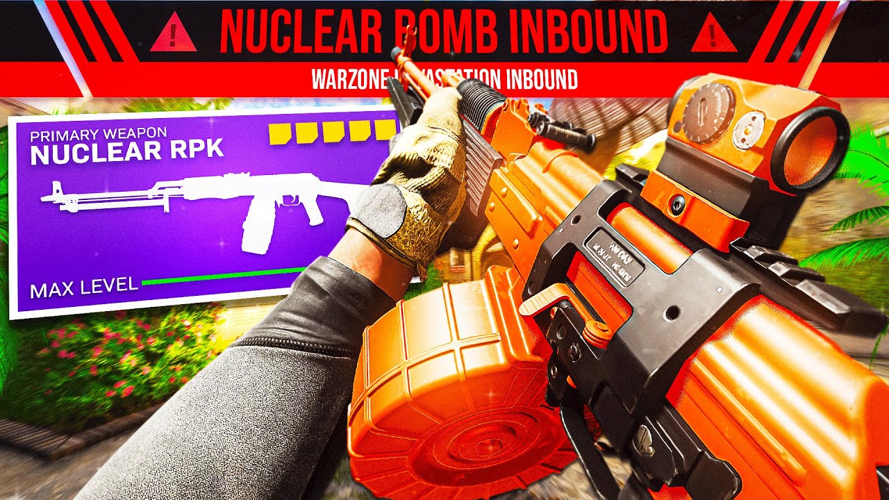 NUKE WITH EVERY GUN IN WARZONE!! (RPK) - YouTube