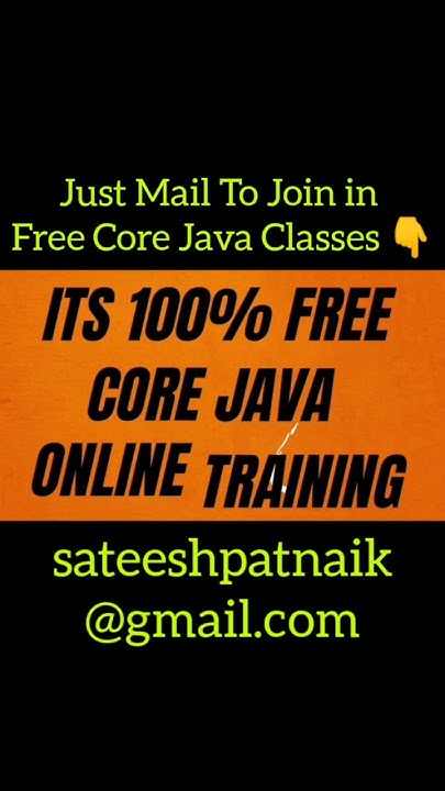 Free Core Java Online Classes 3|Every Month We Have New Free Core Java Batch #shorts#java #fyp# ...