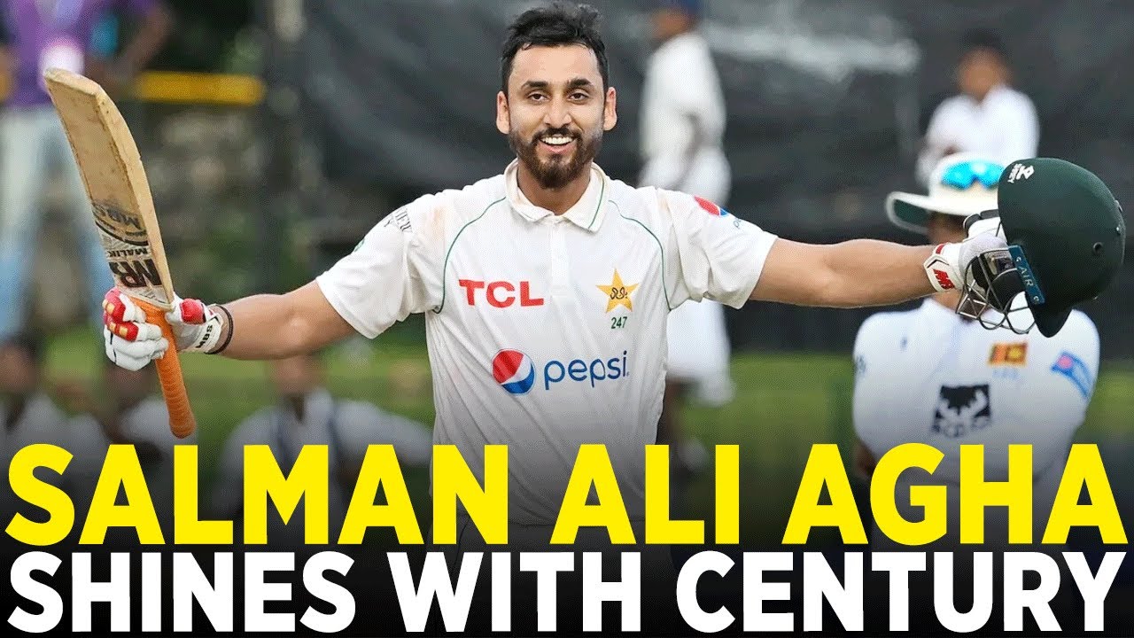 Historic Moments For Salman Ali Agha | Shines With First Test Century ...