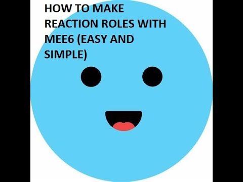 How to make reaction role with mee6! easy and simple - YouTube