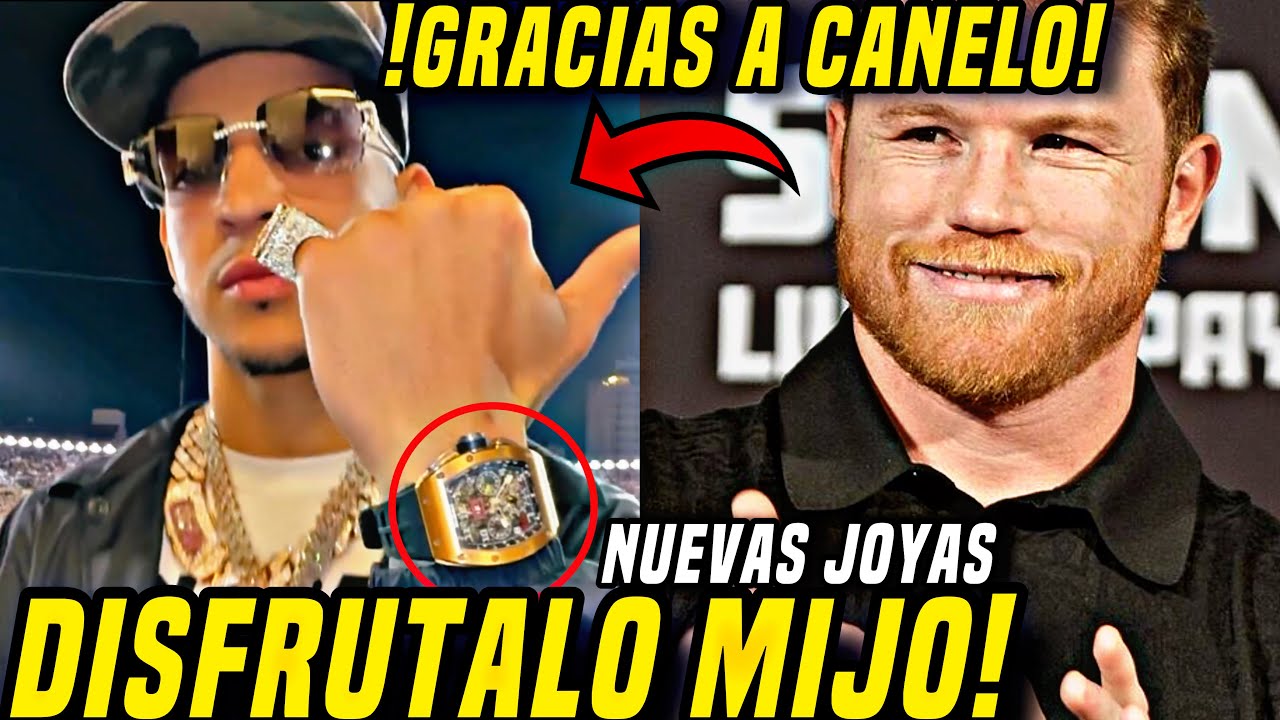 EDGAR BERLANGA presume NUEVAS JOYAS gracias a LA PAGA de CANELO - YouTube