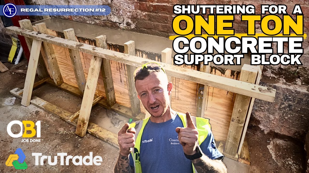 Shuttering for a ONE TON Concrete Support Block!! 😲 | Regal ...