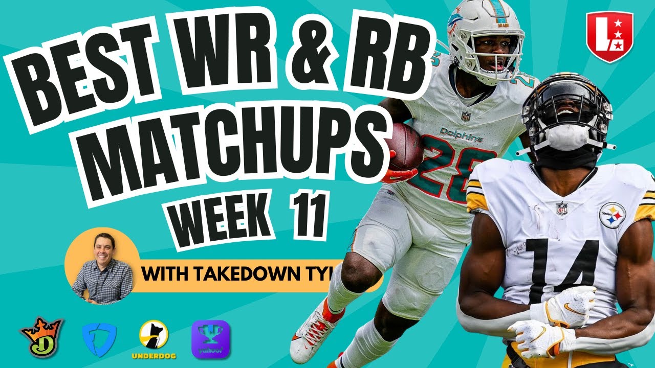 🏈 Top RB and WR Matchups for NFL Week 11 | DFS & Fantasy Football ...