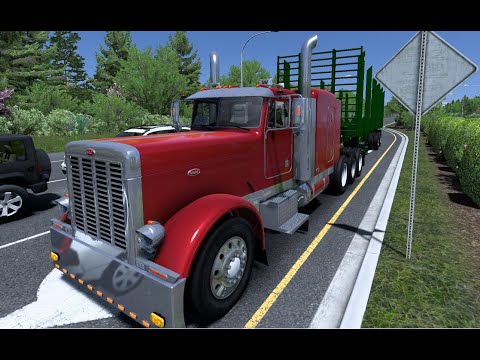 ATS [ PROJECT 3XX Truck MOD ] [Improved Weather MOD ] [ Logging] - YouTube