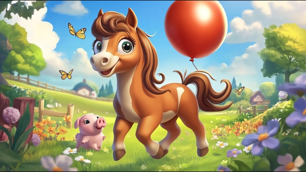 🐴 Neigh Neigh, Brown Horse | Kindness & Counting Song | Farmyard Music ...