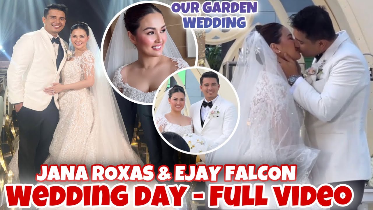 Ejay Falcon & Jana Roxas full video of Wedding Day |Simple pero elegante ang style ng garden ...