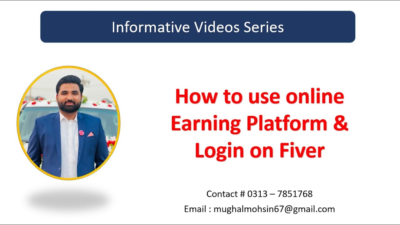How to Use Online Earning Platform and Login on fiver || Informative ...