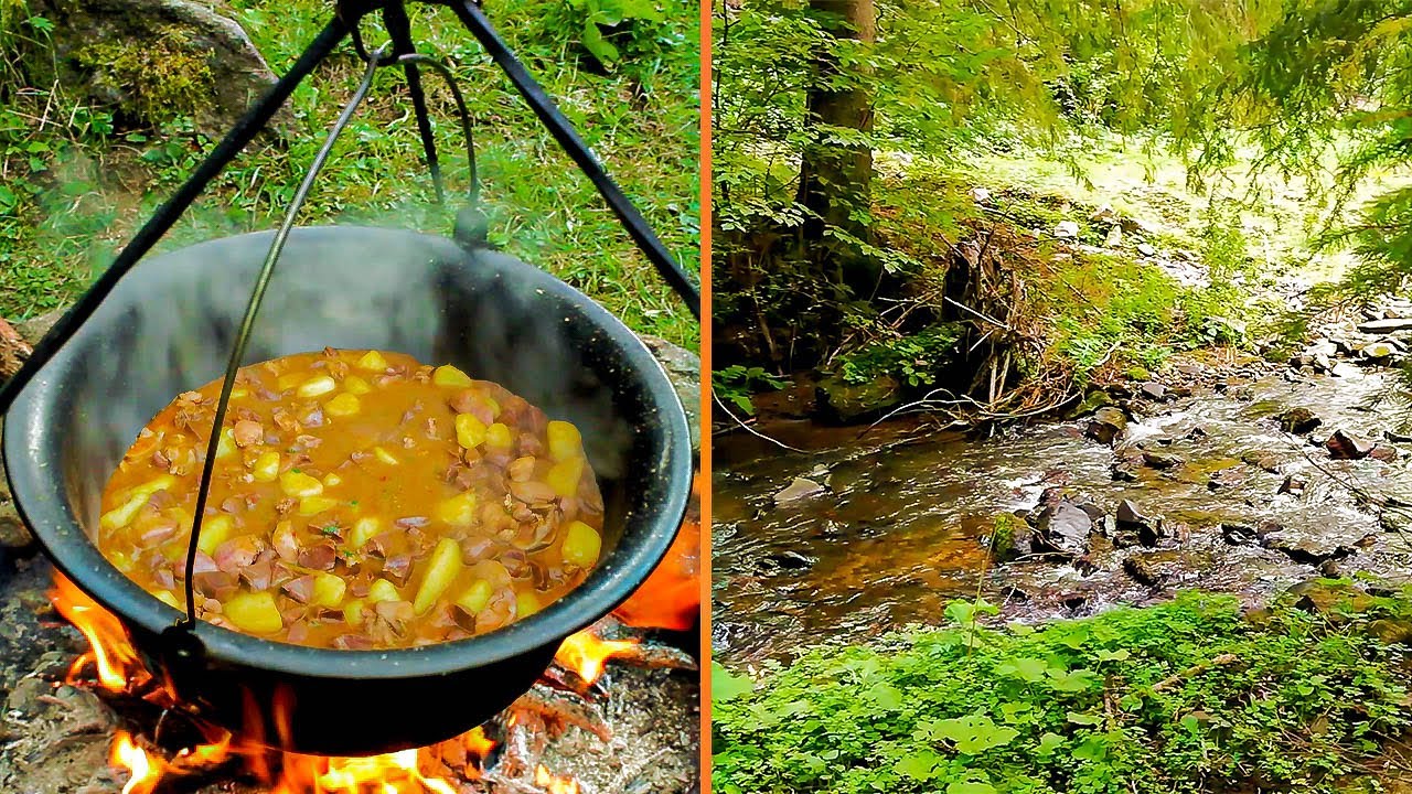 Cooking in NATURE a Special Chicken Stew - YouTube