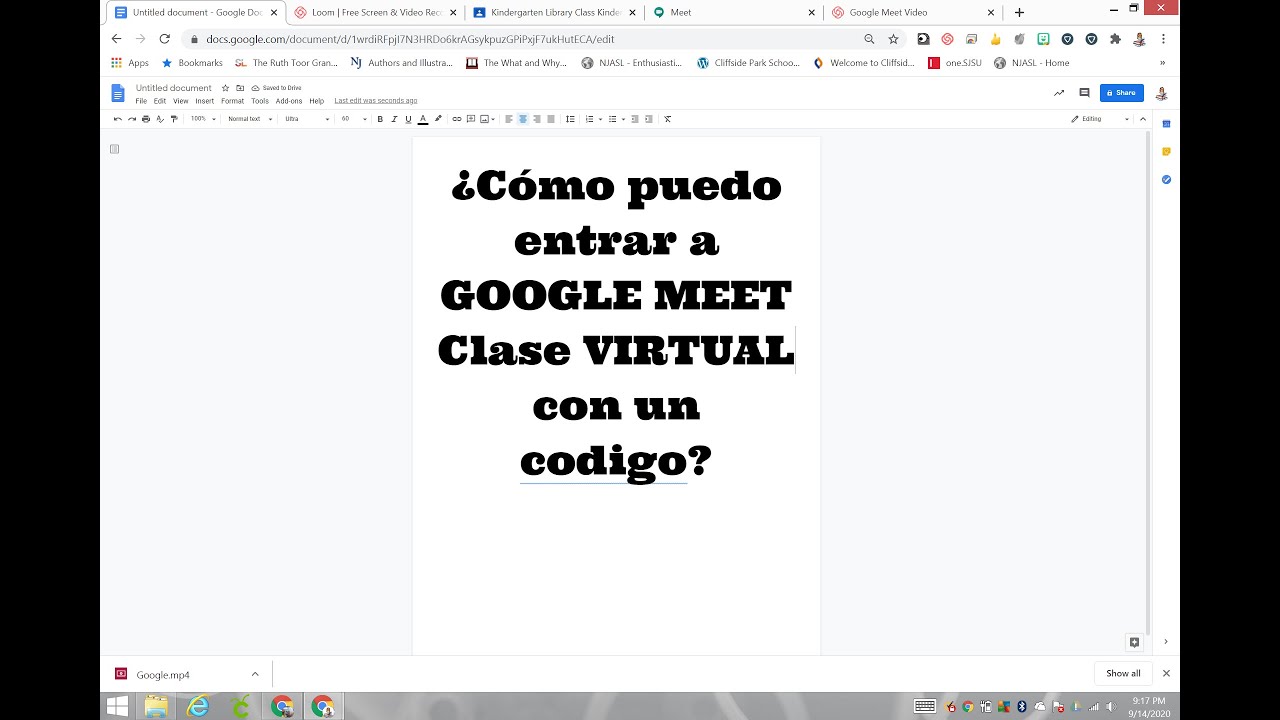 How to Join a Google Meet (Spanish version) - YouTube