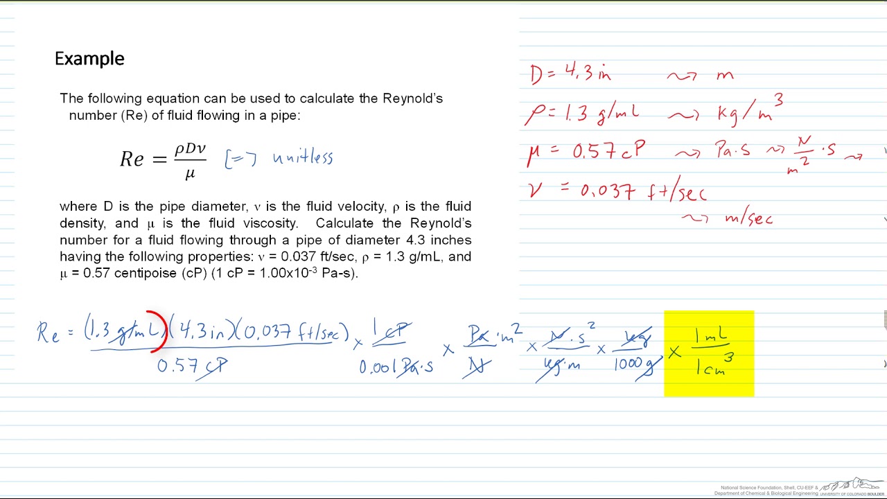 Conversion of Units, Example 2 - YouTube