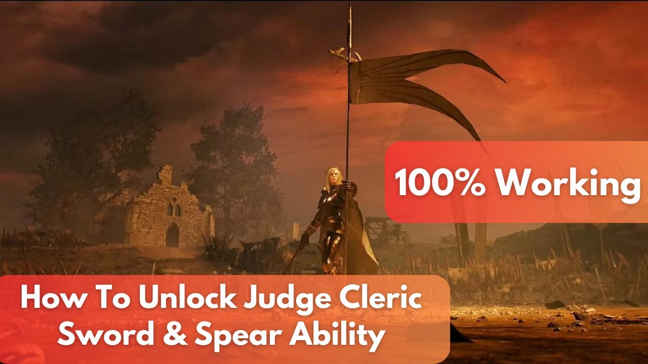How to unlock Judge Cleric sword & spear ability - New boss weapon ...