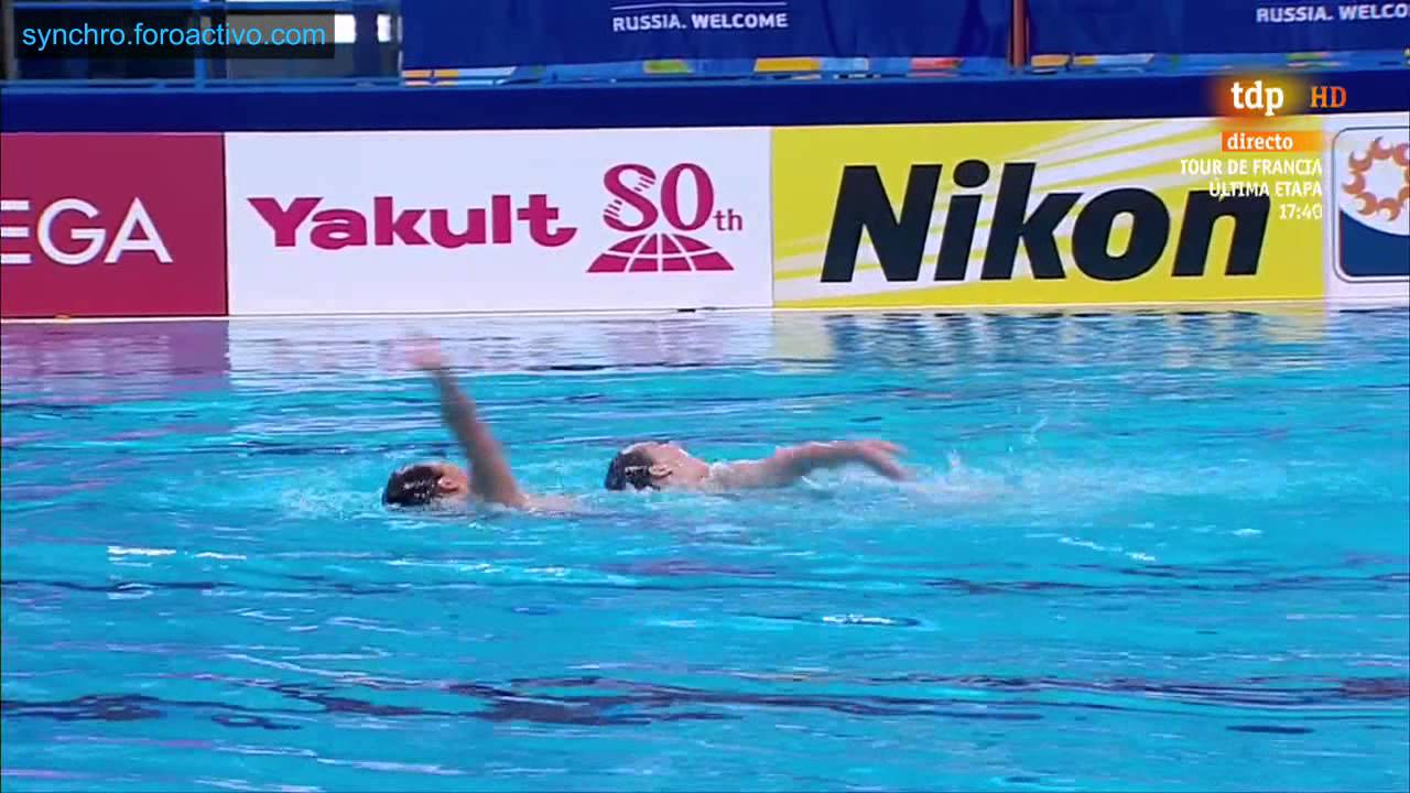 Man Yee Nora Cho/Michelle Lau (HKG) Technical Duet Preliminary Kazan ...
