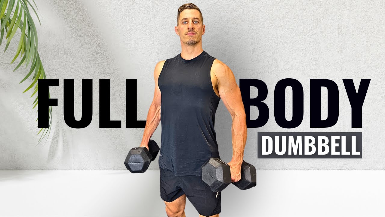 20 Min FULL BODY DUMBBELL WORKOUT at Home | Strength Training - YouTube