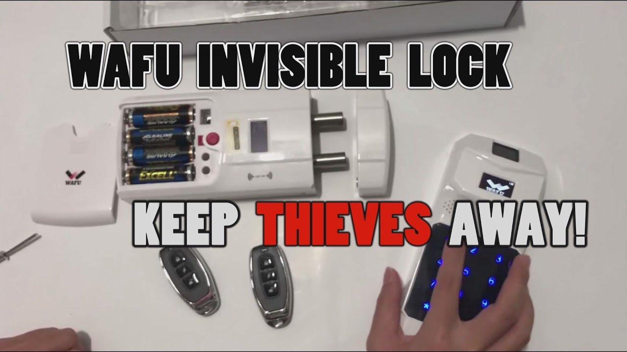 How to use the WAFU Wireless Invisible Lock Keep thieves away! - YouTube