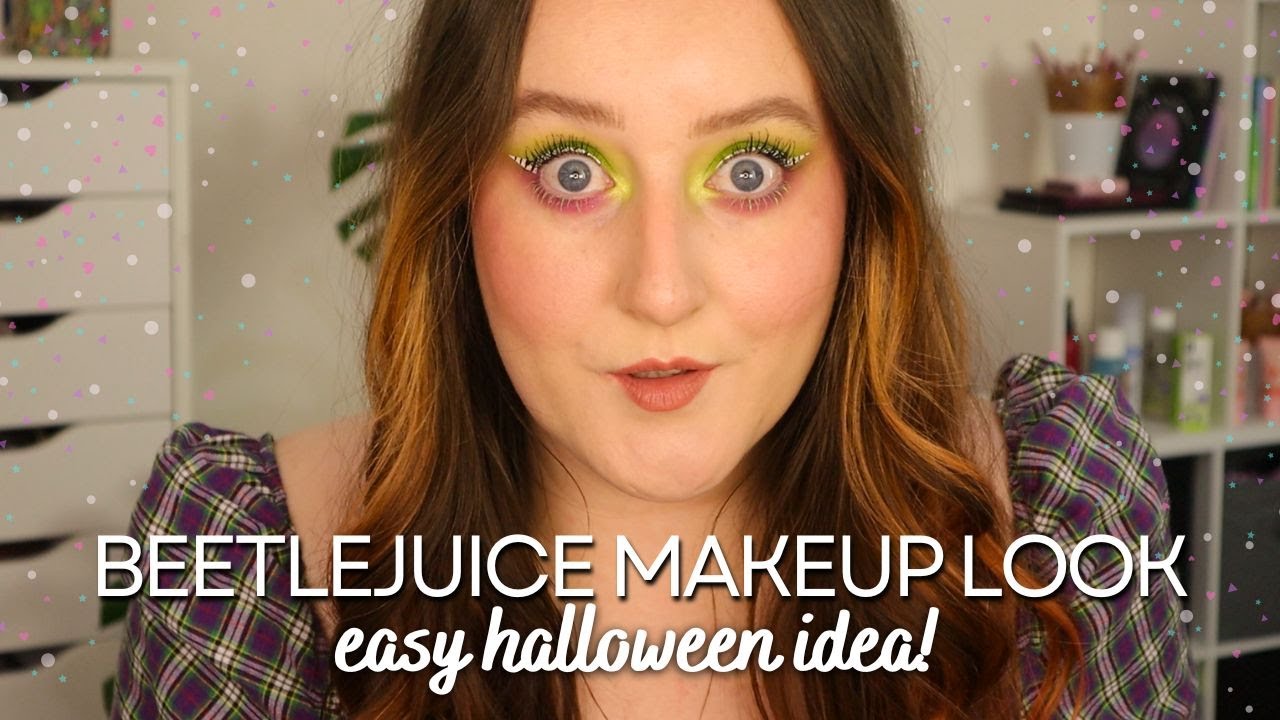 EASY BEETLEJUICE HALLOWEEN MAKEUP LOOK! All Cruelty Free & Affordable ...