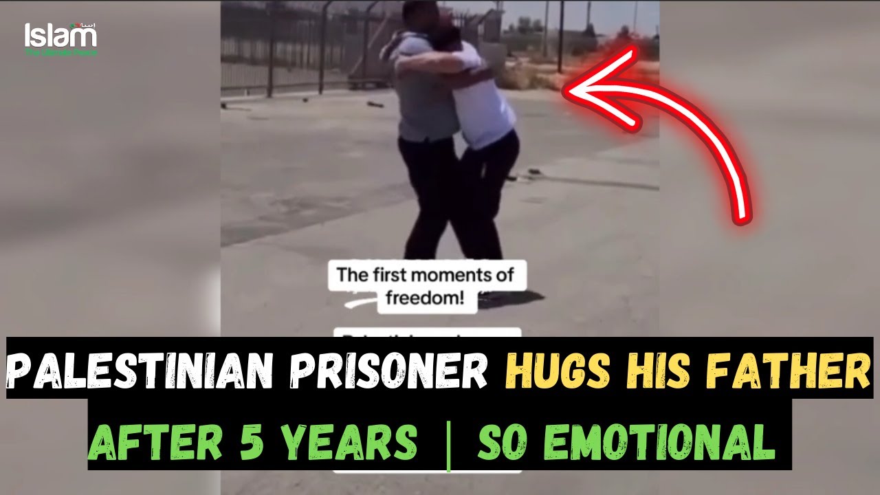 PALESTINIAN PRISONER HUGS HIS FATHER AFTER 5 YEARS | SO EMOTIONAL - YouTube