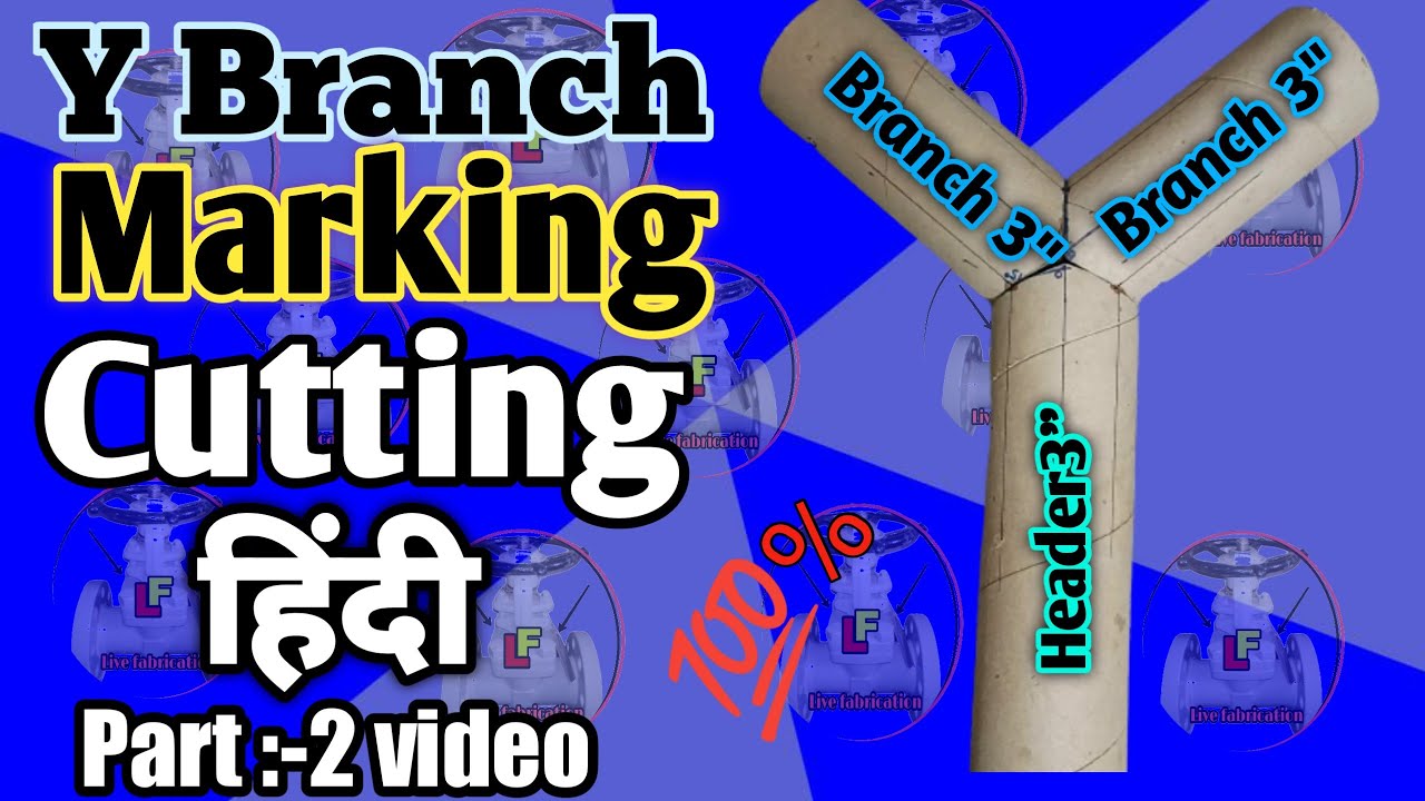 How to making Y Branch with formula // Y Branch marking & cutting part ...