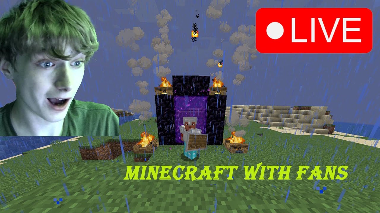Minecraft Server With Fans And Random Roblox Games - YouTube